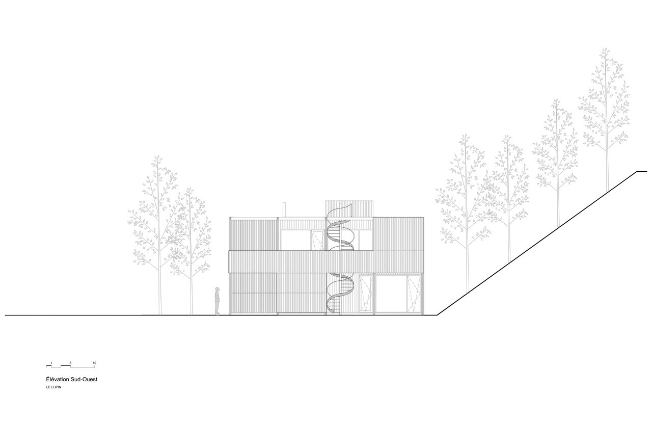 Québec. Atelier Pierre Thibault builds an abstract house in the landscape