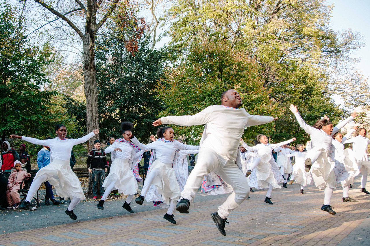 New York. reclaiming public space through music, marching, and design ...