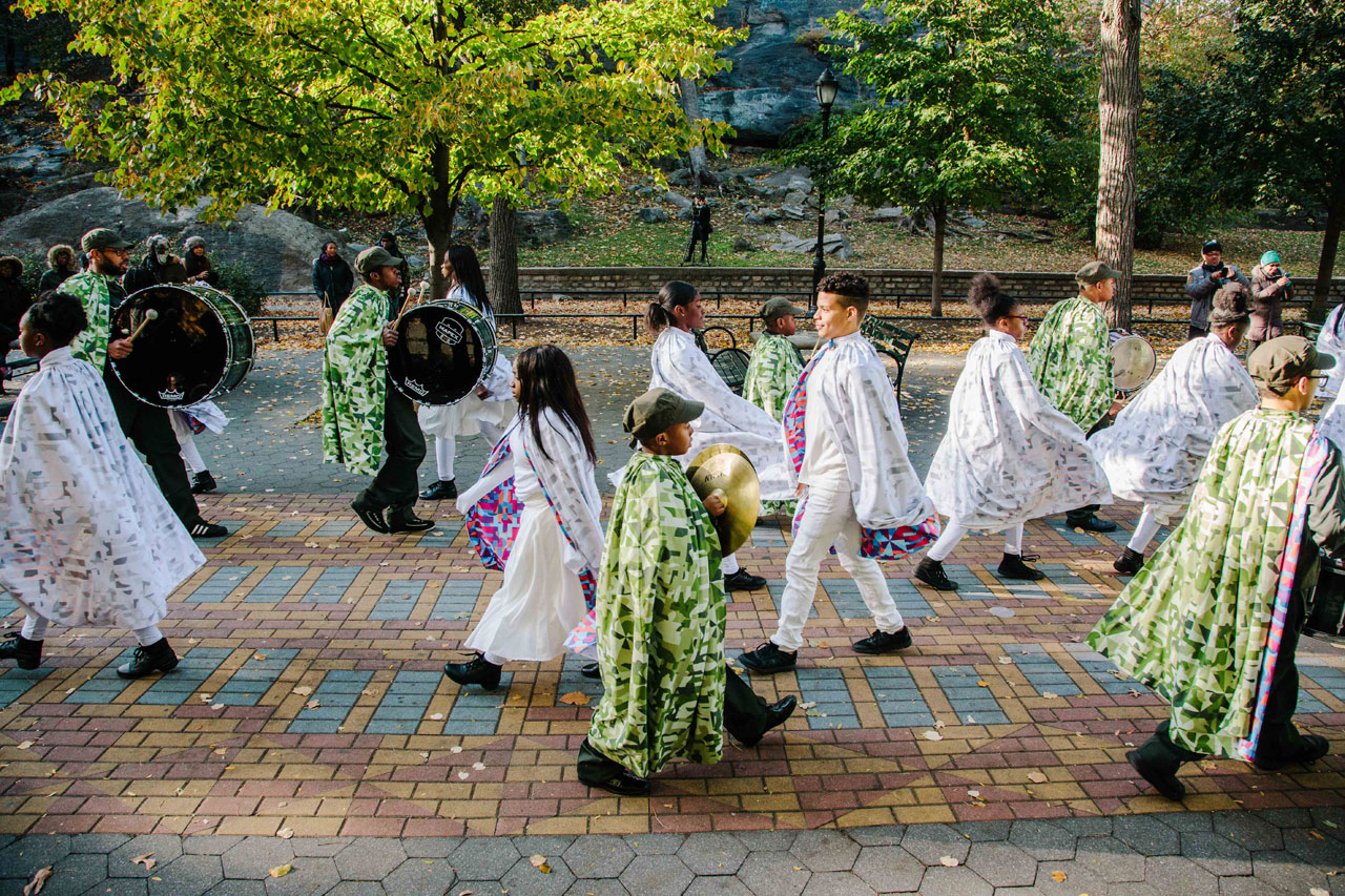 New York. reclaiming public space through music, marching, and design ...