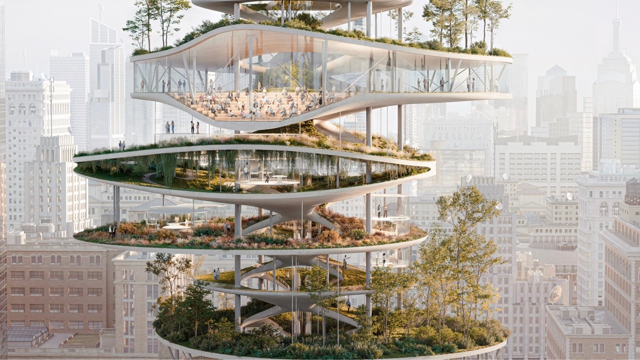Eden Tower by Neri Oxman: an ecological skyscraper created thanks to AI