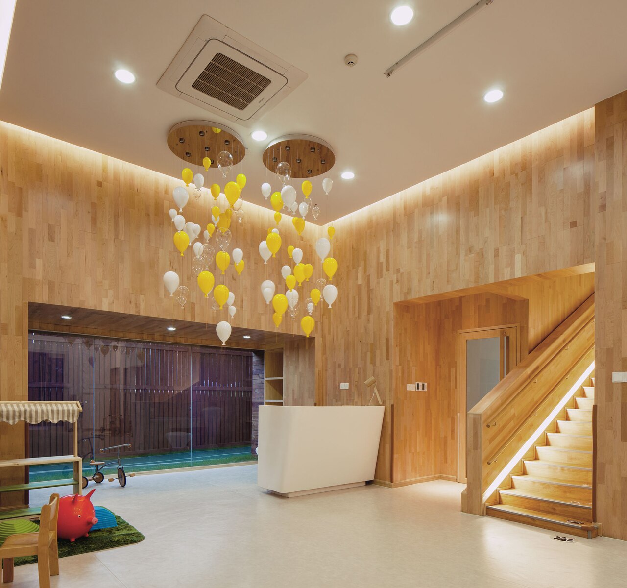 The child-scaled and multi-sensory design of a Montessori Kindergarten ...