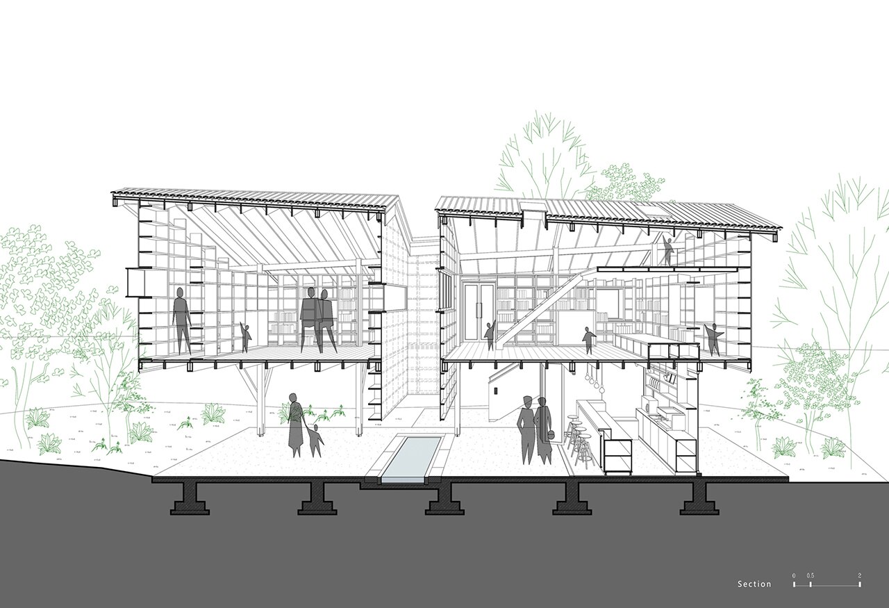 The new library in Liangjiashan by Shulin Architectural Design is a ...