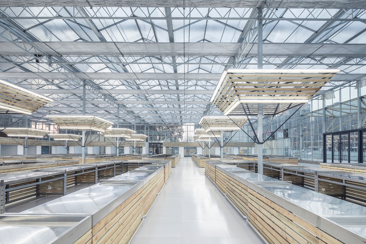 LUO studio progetta il Shengli Market, un mercato-serra temporaneo e ...