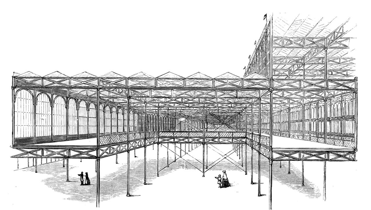 The Crystal Palace by Joseph Paxton: the first building of a new ...