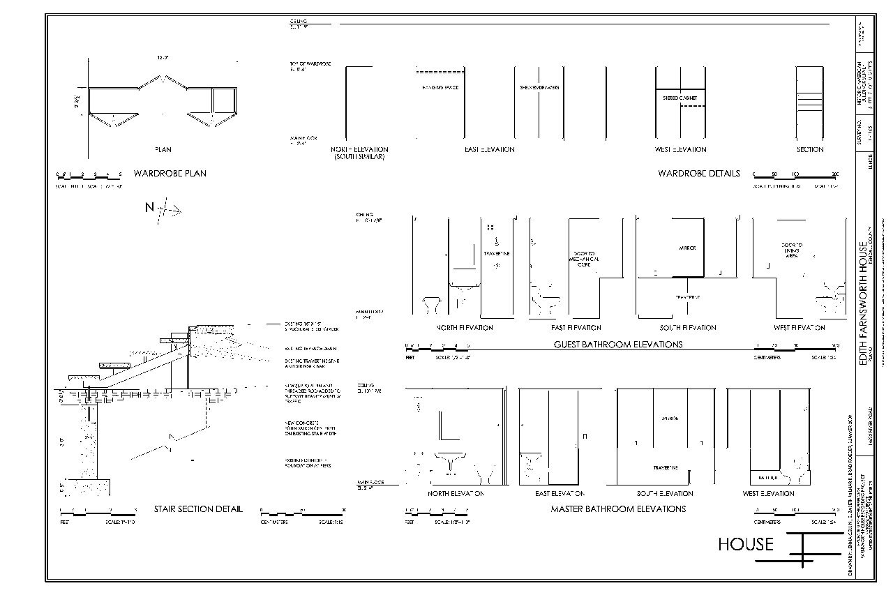 Farnsworth House designed by Mies van der Rohe for Edith Farnsworth - Domus