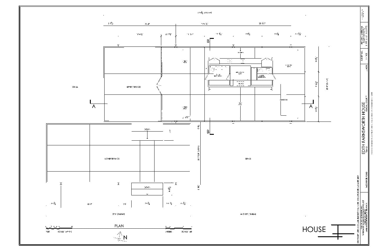 Farnsworth House designed by Mies van der Rohe for Edith Farnsworth - Domus