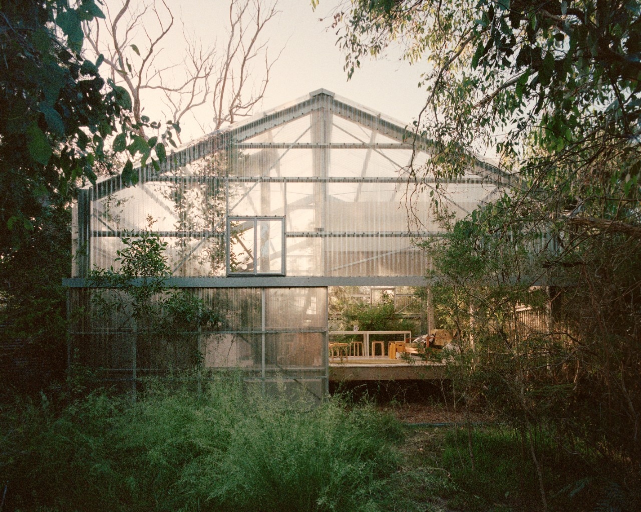 Garden House, a transparent house surrounded by Australian vegetation ...