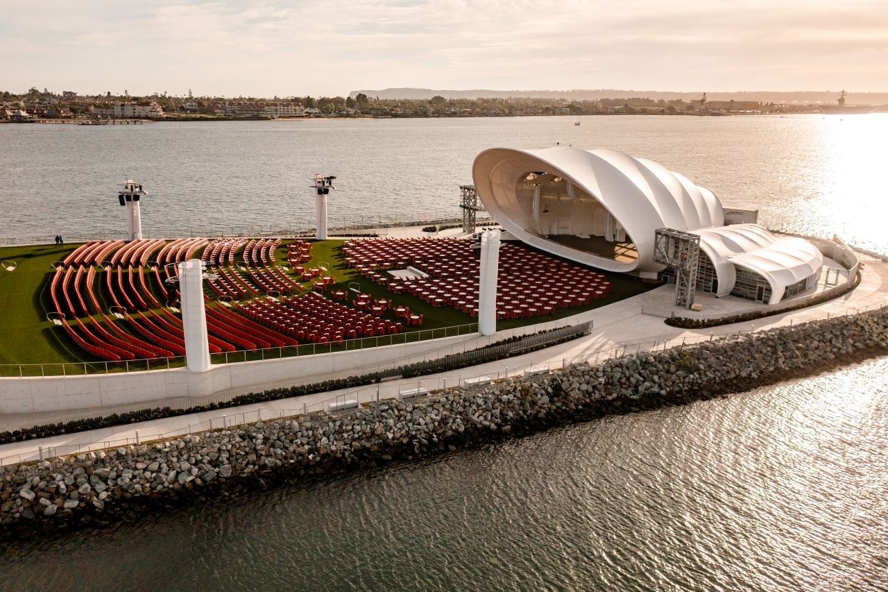 A concert hall on San Diego Bay looks like a shell - Domus