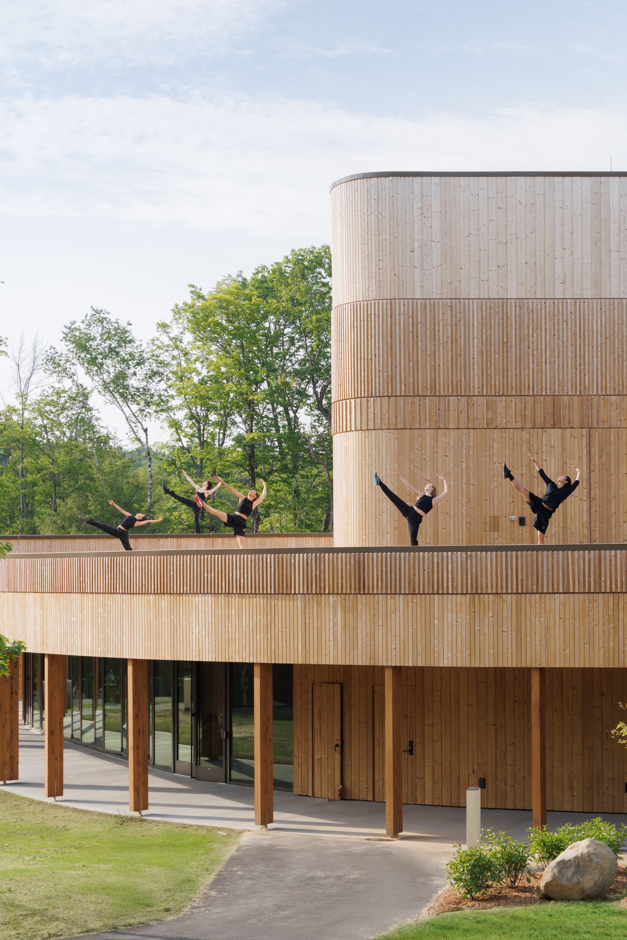 Mecanoo has built a mass timber theatre in the woods to dance for seven ...