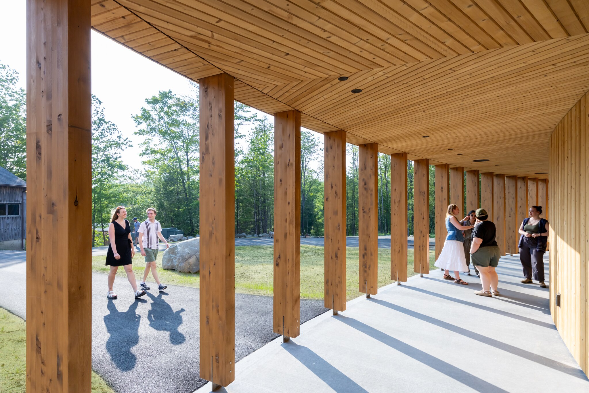 Mecanoo has built a mass timber theatre in the woods to dance for seven ...