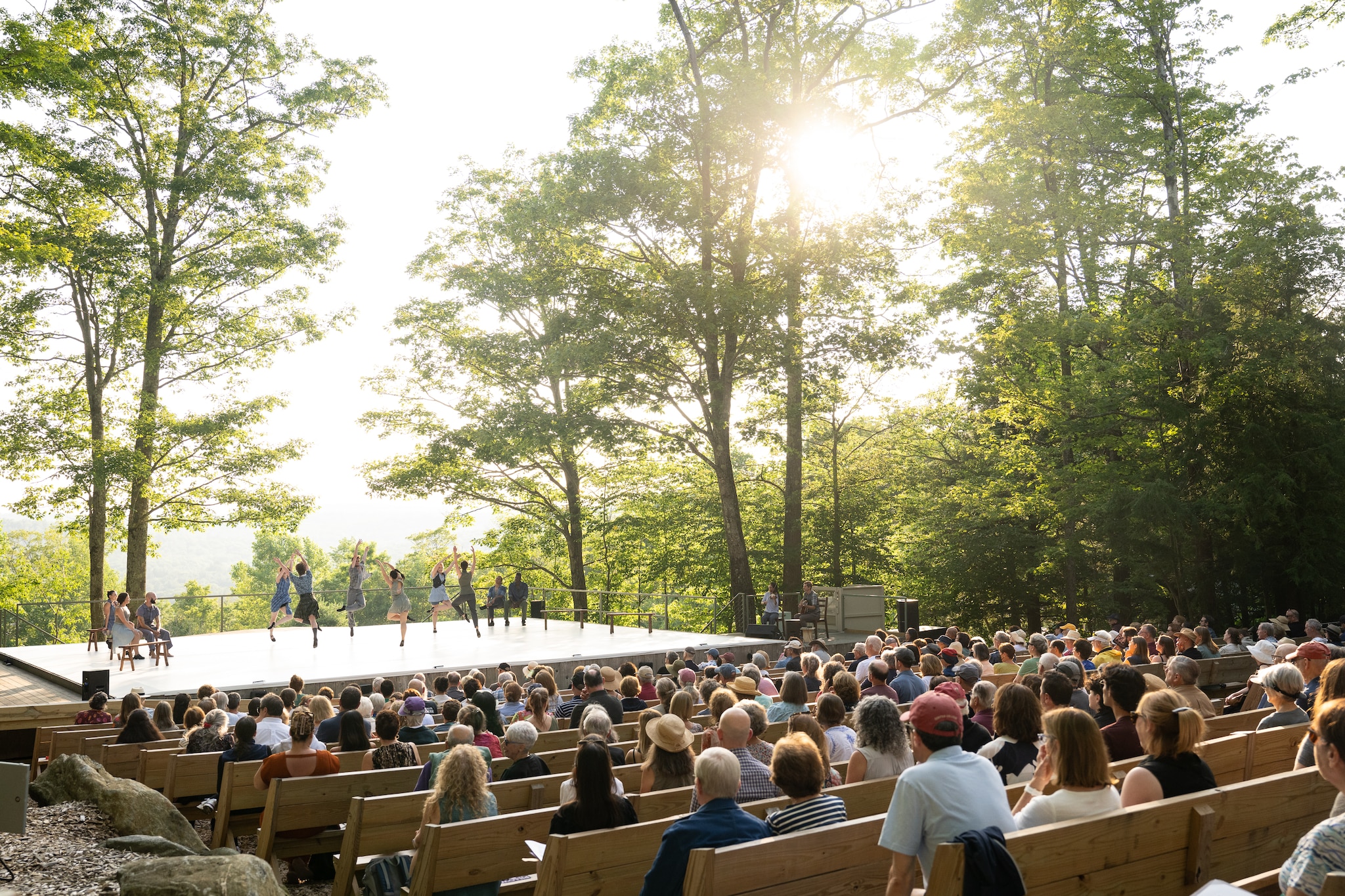 Mecanoo has built a mass timber theatre in the woods to dance for seven ...