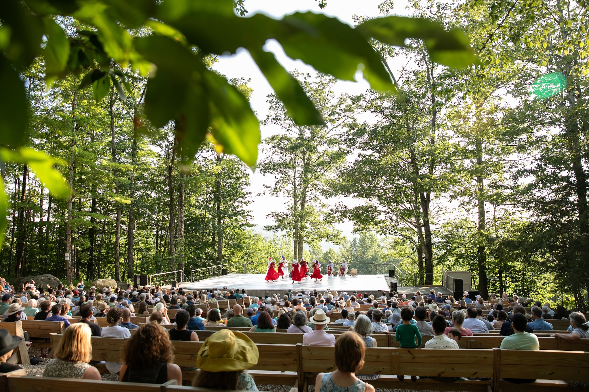 Mecanoo has built a mass timber theatre in the woods to dance for seven ...