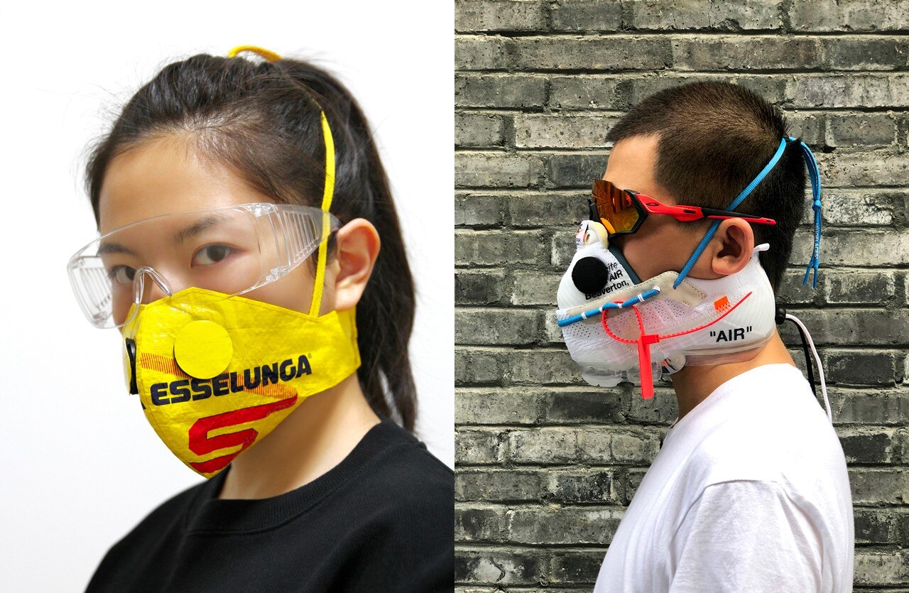 Maskology, le mascherine-sneakers di Zhijun Wang per Milano contro il ...