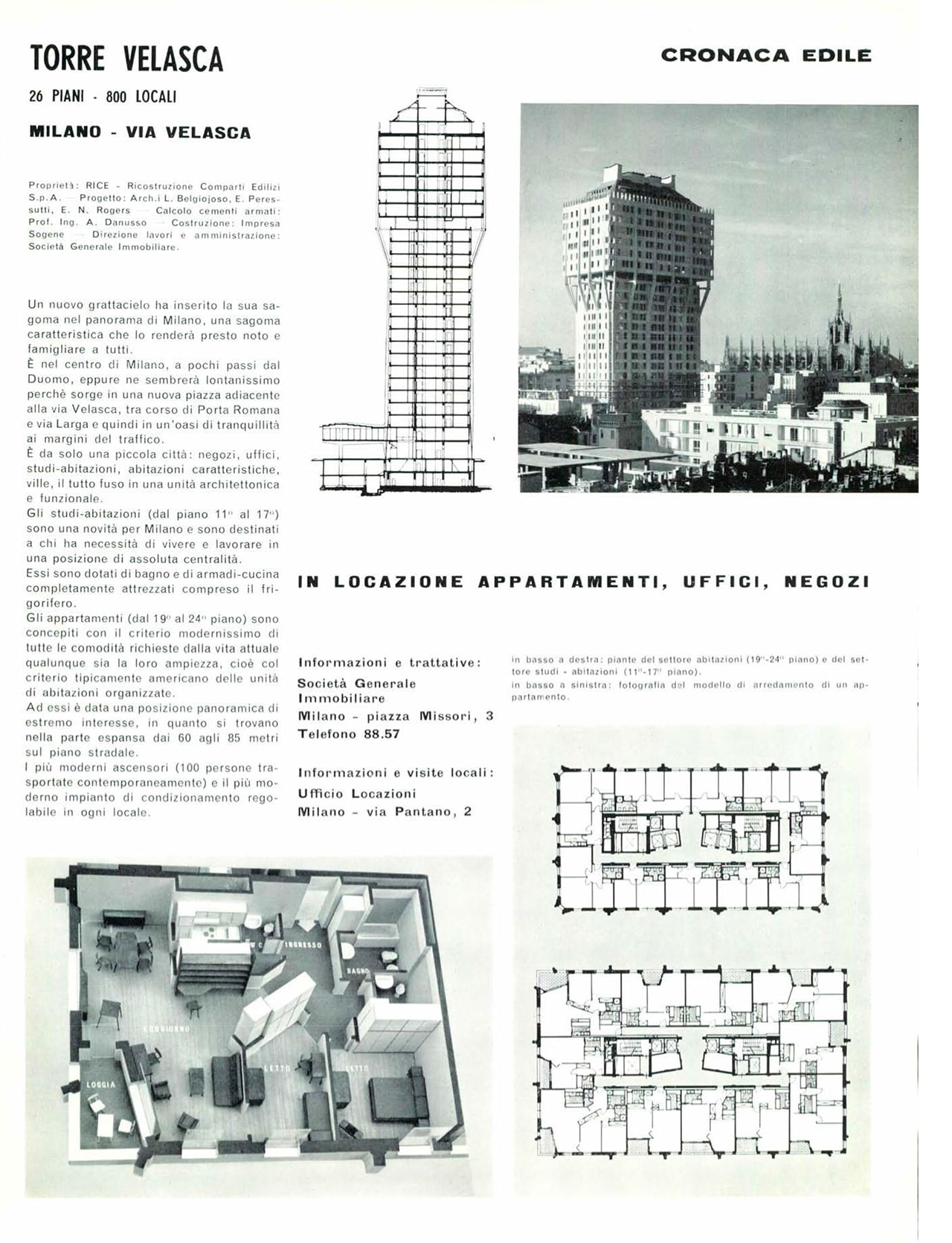 Torre Velasca Milan: history of the Velasca Tower designed by BBPR - Domus