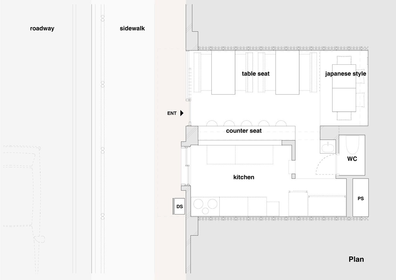 Tokyo. A ramen bar with elements exposed - Domus