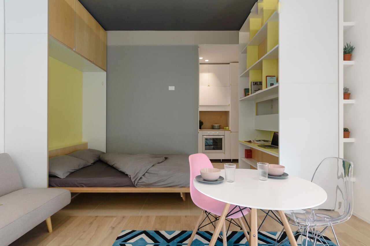 Milan. A mini-apartment with little space but many uses - Domus