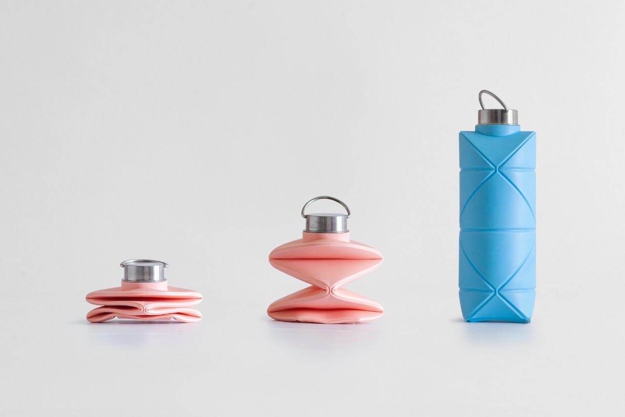 The first reusable bottle that you can fold like an origami - Domus