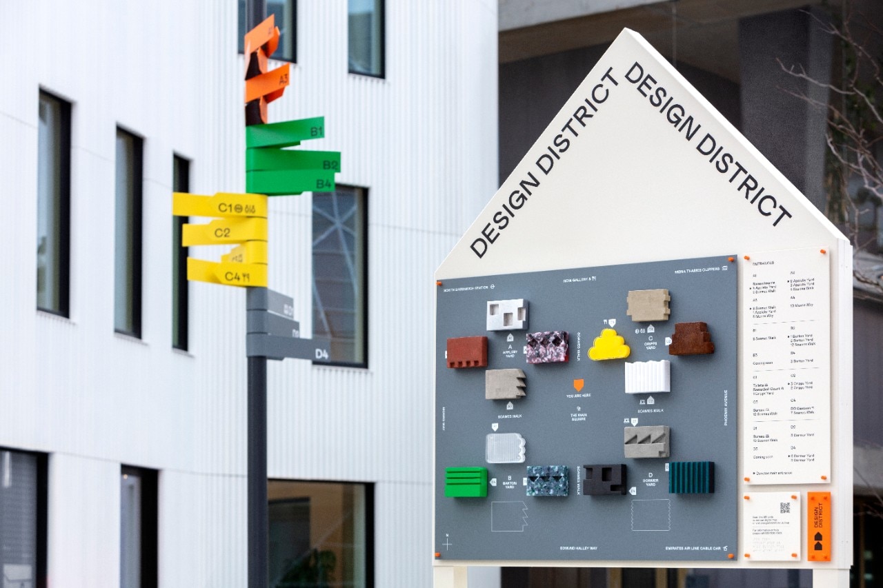 A signage project for London’s new Design District - Domus