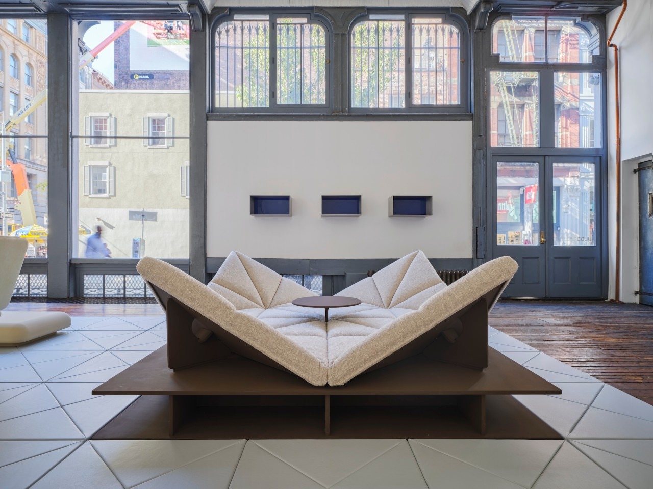 The Action House system by French designer Pierre Paulin, on show at ...