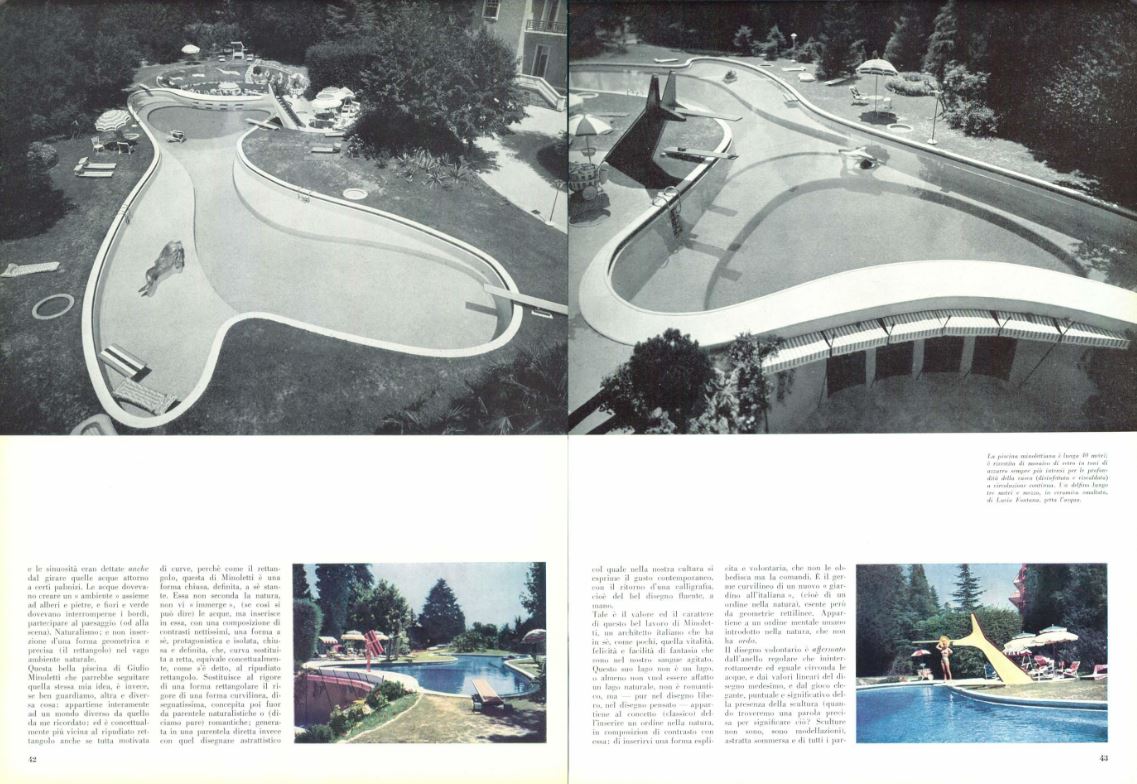 Designing water: 5 swimming pools from the 1950s from the Domus archive ...
