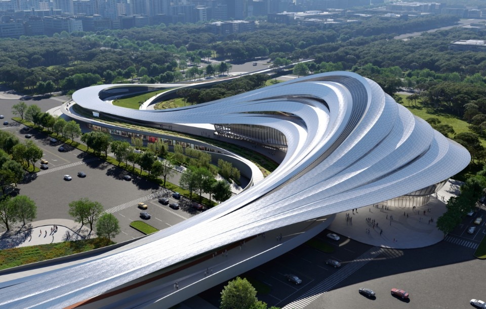 Zaha Hadid to build the Jinghe Center, a passive building with flowing ...