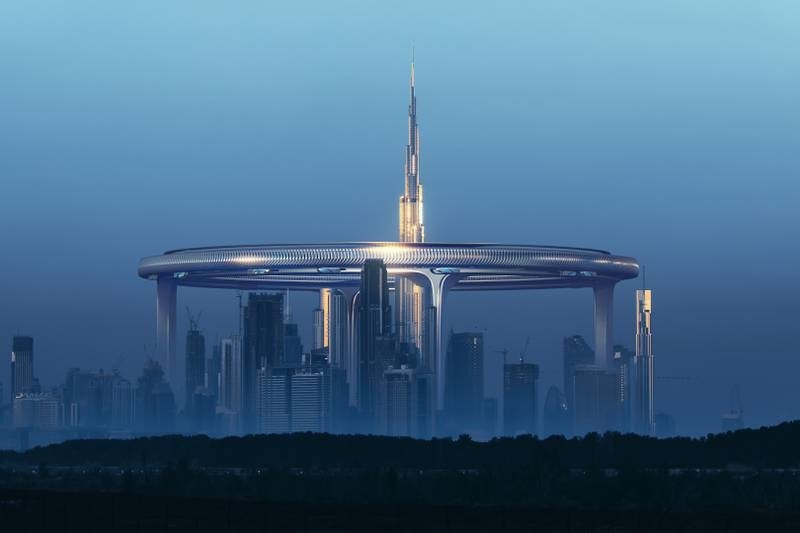 A giant ring will surround Dubai’s Burj Khalifa? - Domus