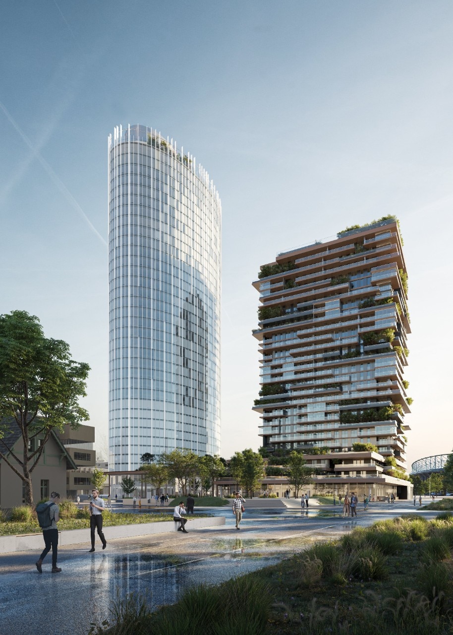 Mario Cucinella redesignes Vienna's skyline with two towers - Domus