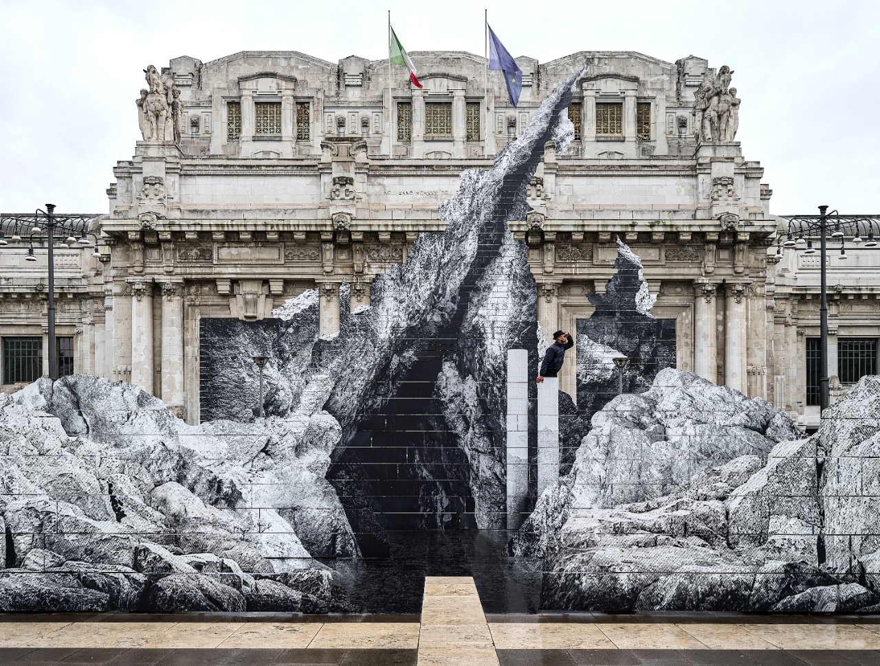 For the Design Week, JR and Moncler transform Milan Central Station ...
