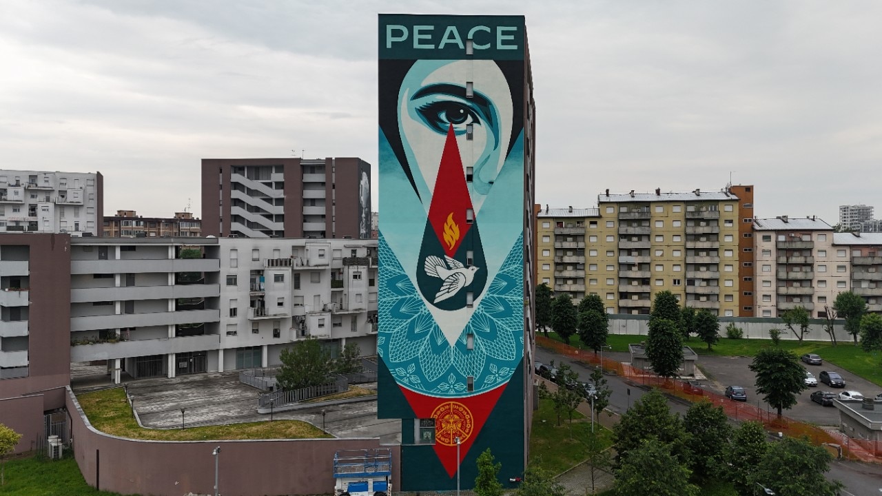 Obey’s Shepard Fairey has completed his first mural in Milan - Domus