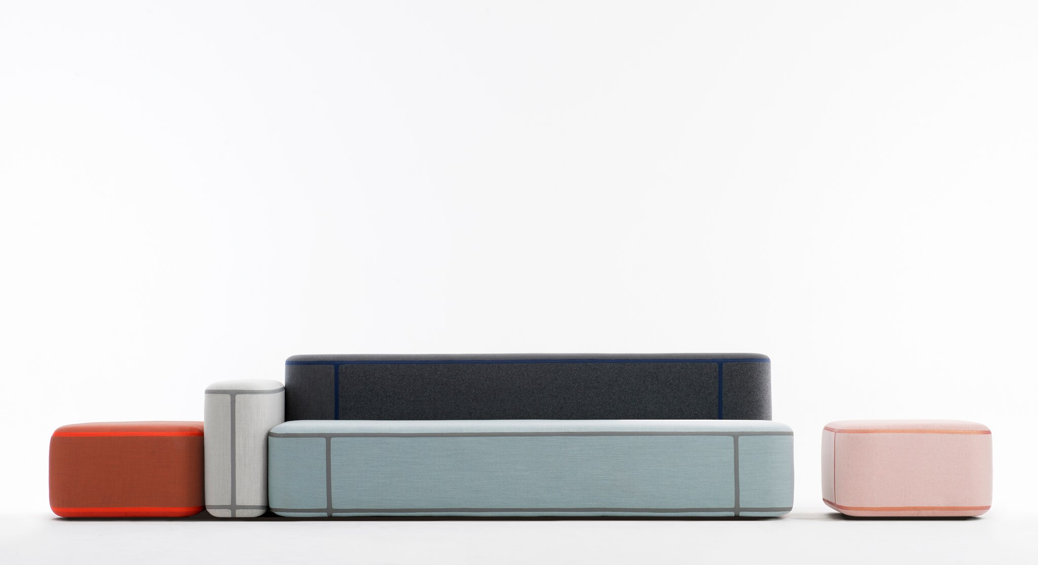 A modular sofa made by modernist blocks - Domus