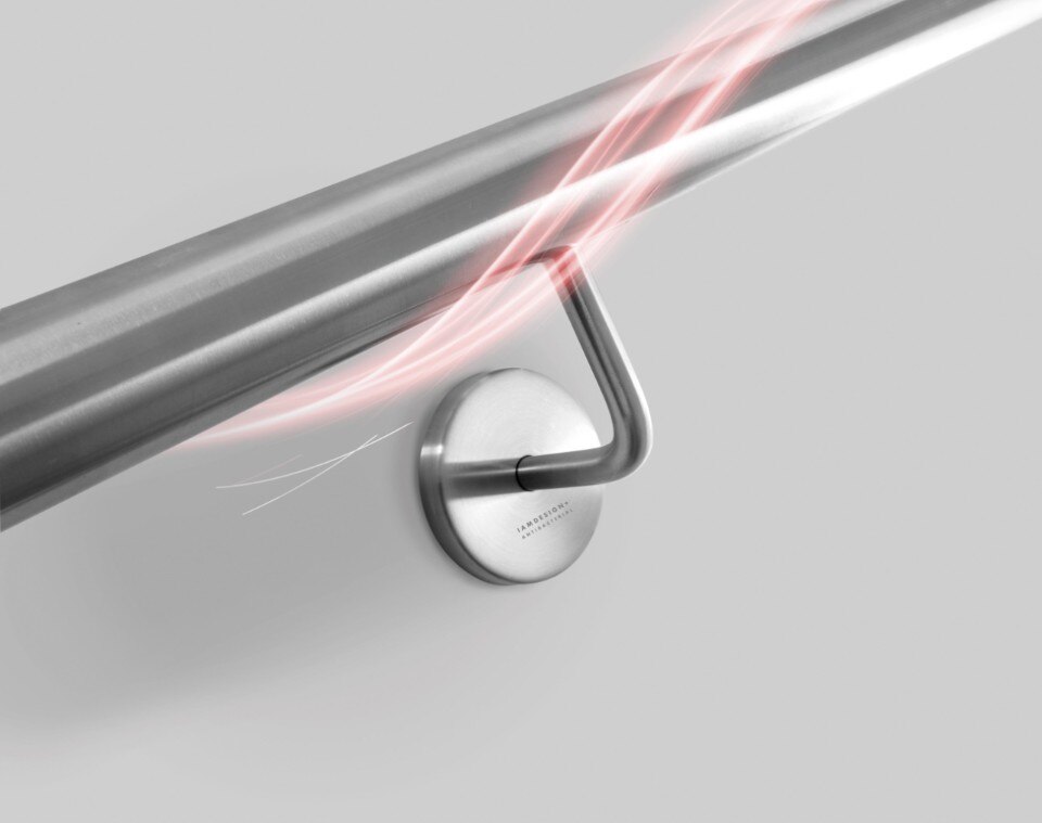 La linea di corrimano antibatterici realizzati da IAM Design - Domus