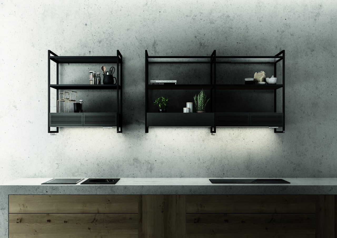 Nuove funzionalità in cucina con la cappa Open Suite di Elica - Domus