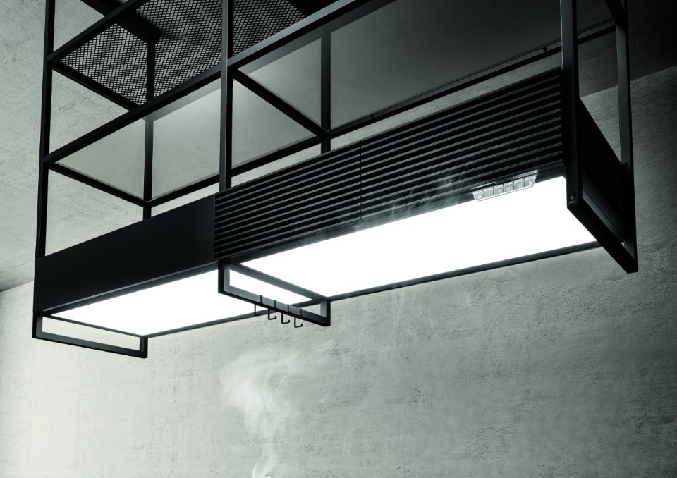 Nuove funzionalità in cucina con la cappa Open Suite di Elica - Domus