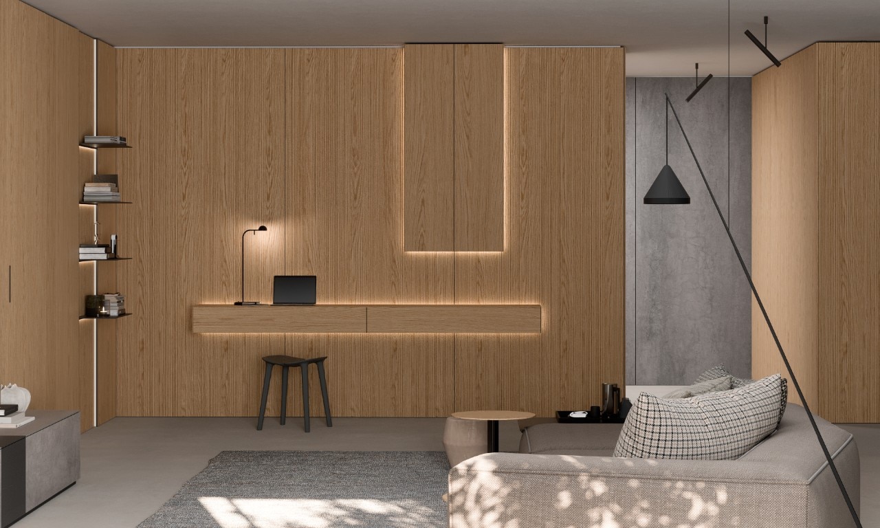 Caccaro presenta Architype boiserie, la soluzione per arredare, organizzare e illuminare gli ...