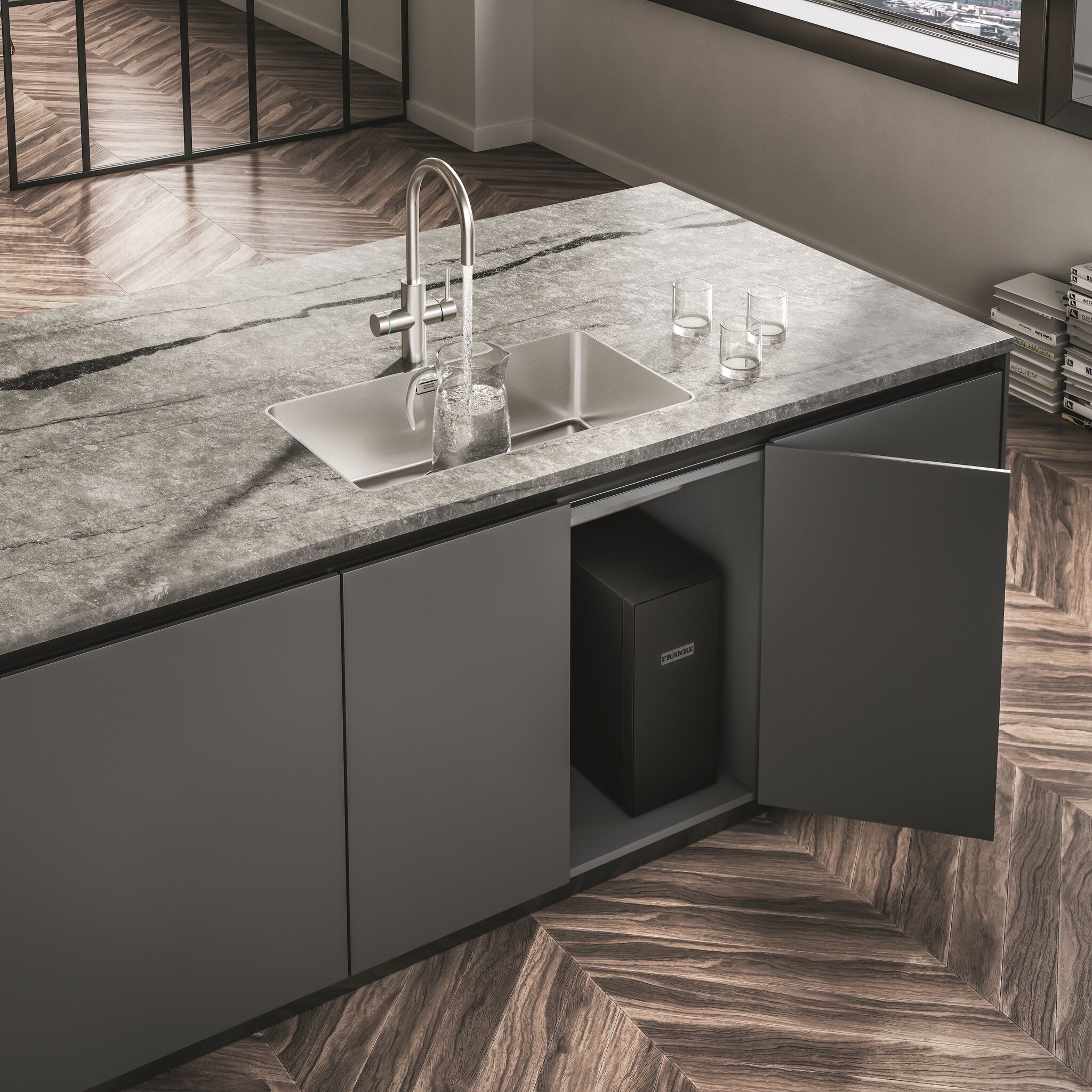 Franke Mythos Water Hub: refunctionalizing domestic spaces through water