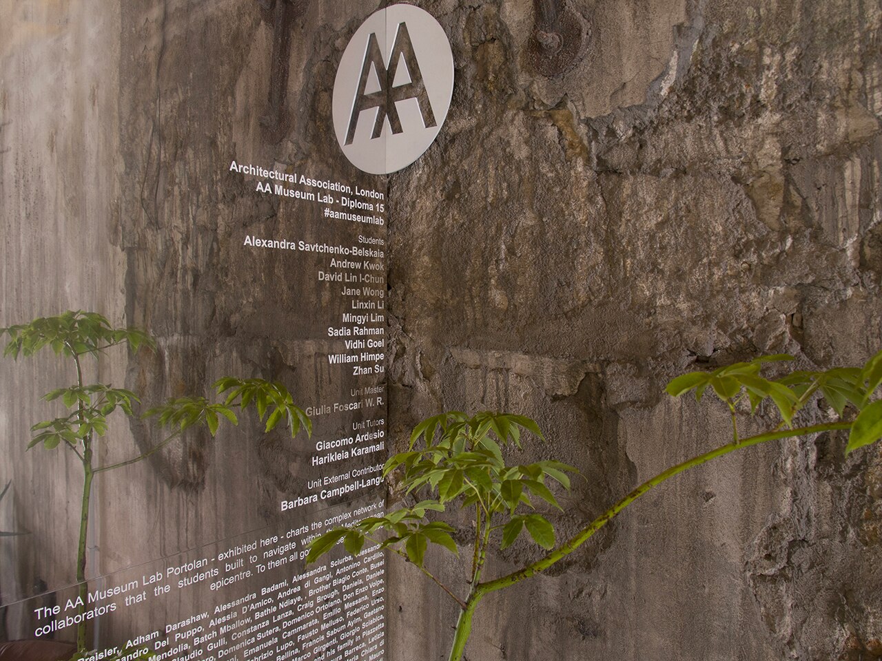 Preserving Delay. An exhibition by the AA Museum Lab at Manifesta 12 ...