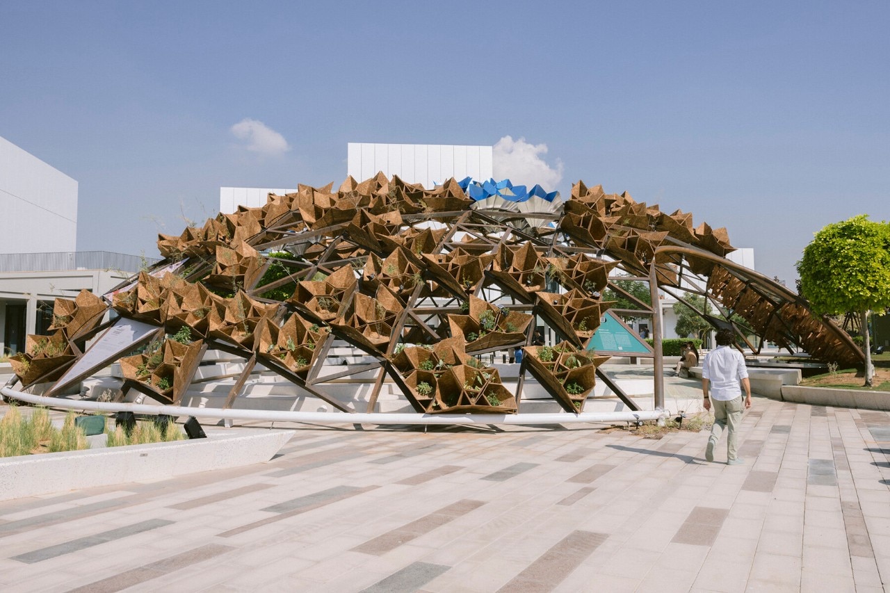 An infraspecies cohabitation pavilion at COP28 - Domus
