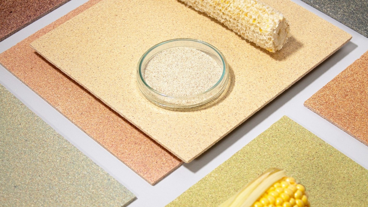New biodegradable tiles are the product of corn waste - Domus