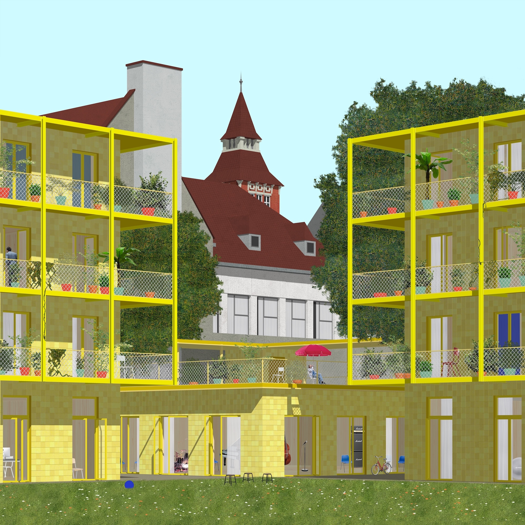 The urban villa, between building speculation and common housing, by Dogma