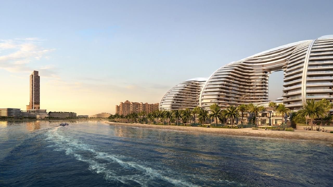 Zaha Hadid’s new residences on the Persian Gulf are “shaped by the dynamics of the sea and sky ...