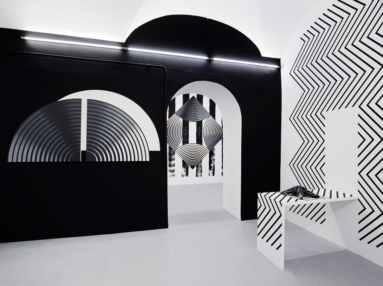 Claudia Comte’s optical patterns on show in Rome - Domus