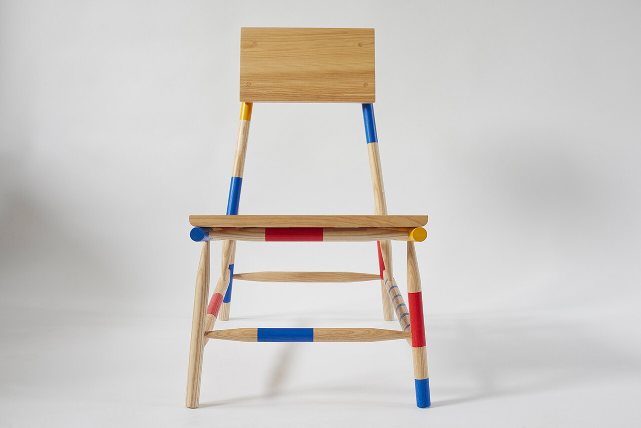 The collection by Rio Kobayashi is made of turned ash poles with ...