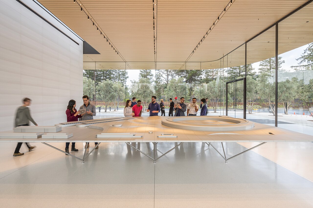 Foster + Partners has completed a new public pavilion at the Apple Park ...