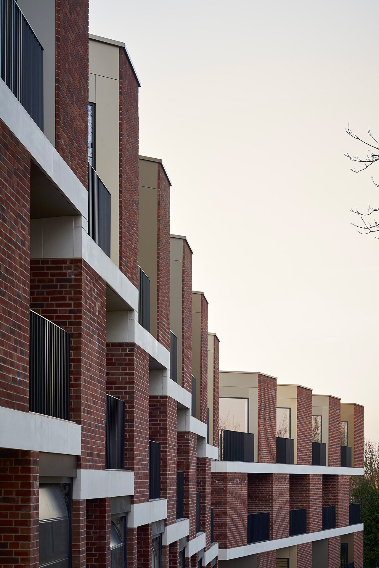 pH+ Architects designed a classic/contemporary brick housing complex in ...
