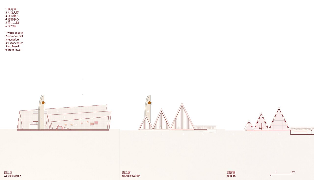 In China, a cultural centre shaped as a pictogram-mountain by West-Line ...