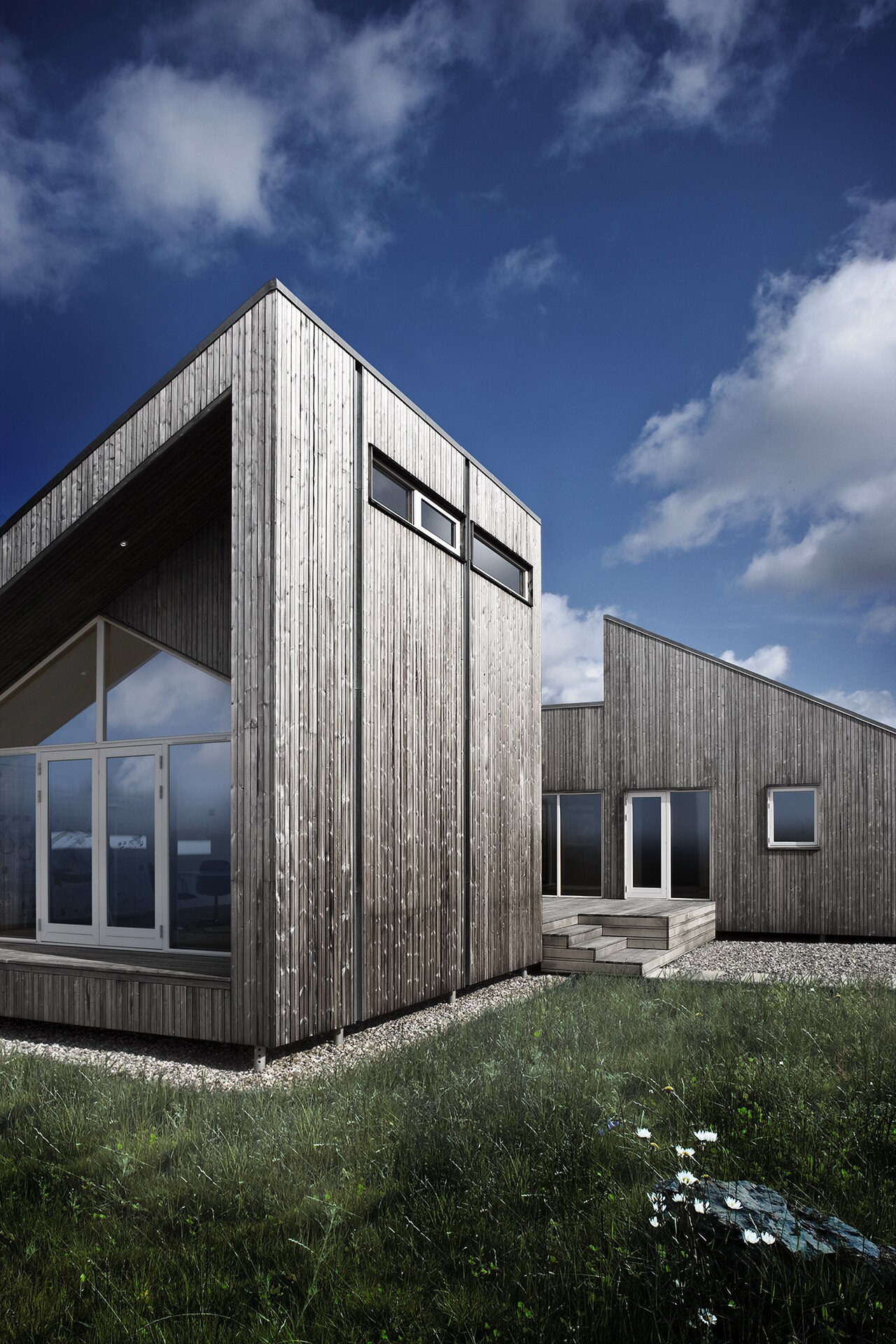 Designed by Een Til Een in Middelfart, The Biological House uses waste ...